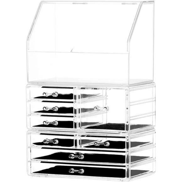 Storage & Organization | Cosmetic Display Cases Waterproof Clear Makeup ...